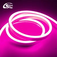 China Hotel Popular Silicone Neon Flex Pink LED Neon Flex DC 12V IP65 Waterproof 8x16mm 120 LEDs/M for sale