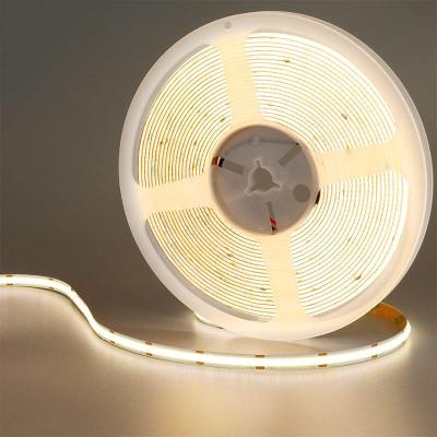 China Hotel DC12V24V 8mm10mm 480Leds 3000K4000K6500K High Brightness Flexible COB Led Strip Light for Kitchen Living Room for sale