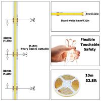 China Hotel DC12V24V 8mm10mm 480Leds 3000K4000K6500K High Brightness Flexible COB Led Strip Light for Kitchen Living Room for sale