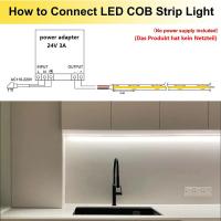 China LED Strip Light 8mm10mm 480leds 3000K4000K6500K Warm Natural White Flexible COB Light for sale