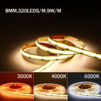 China 320Leds 3000K Warm Flexible COB Led Strip Light for Kitchen living room Ra90 Flexible for sale