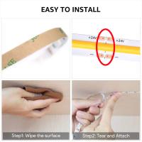 China COB LED Strip Light IP20 8mm Width 12V24V 320leds 3000K4000K6500K for Kitchen Living Room for sale