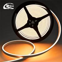 China Support Dimmer Warm White Neon Flex 3000K Mini 24V 4x10mm IP65 Waterproof 168 LEDs/m for sale