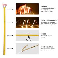 China CE RoHs IP44 Ra80 COB Led Strip Light 8mm Width 110V/220V 320Leds 3000K4000K6500K 3 for sale