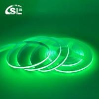 China Waterproof Green Flexible Strip Light High Density COB LED CE RoHs IP20 Ra90 8mm Width 12V24V 320Leds for sale