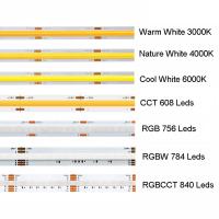 China Waterproof Customization DC12V24V 8mm10mm Width 3000K 6500K CCT COB LED Strip Light for sale