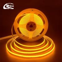 China IP20 12V 24V Flexible COB Led Strip Light 8mm 320Leds Orange Waterproof Strip Light 3 for sale