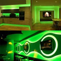China IP20 Rating High Brightness Customized 5V 120LEDs Green One Light One Cut Electroplate SMD2835 LED Strip Light for sale