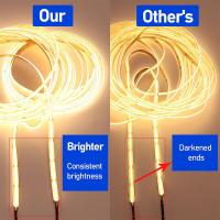 China 4000K COB Flexible LED Strip 480Leds 8mm10mm Width for Cabinet Bedroom Kitchen Lighting for sale