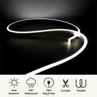 China 4100K Cool White LED Neon Flex 24V DC Wireless 8x16mm 120LEDs/m IP65 Waterproof Ideal for sale