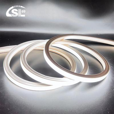 China 48V 16x16mm Flat Shape Vertical Bending IP65 Waterproof LED Neon Flex 6000K for sale