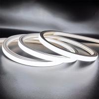 China 48V 16x16mm Flat Shape Vertical Bending IP65 Waterproof LED Neon Flex 6000K for sale