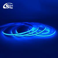 China 320Leds High Brightness Ice Blue COB Led Strip Light CE RoHs IP20 8mm Width 12V24V for sale