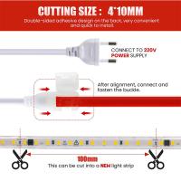 China 110v220v 8mm 120leds 3000K4000K6500K Die-Cutting Board SMD2835 Led Strip Light For LED for sale