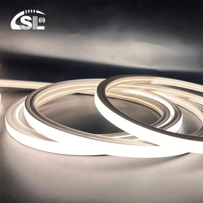 China Natural White Neon Flex 4000K DC 48V 16x16mm Flat Shape Vertical Bending IP65 Waterproof LED Neon Flex for sale