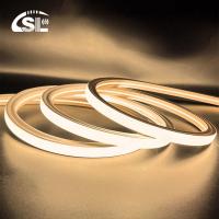China 4100K 48V 16x16mm Flat Shape Vertical Bending IP65 Waterproof LED Neon Flex 3000K for sale