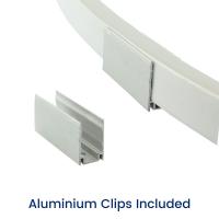 China 4100K 48V 16x16mm Flat Shape Vertical Bending IP65 Waterproof LED Neon Flex 3000K for sale