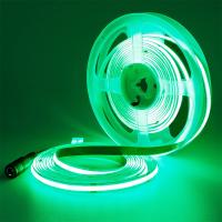 China DC12V24V 480LEDs Ra90 8mm10mm Width Green Flexible COB LED Strip Light for Lighting for sale