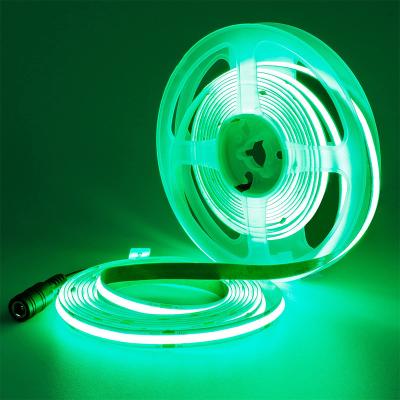 China DC12V24V 480LEDs Ra90 8mm10mm Width Green Flexible COB LED Strip Light for Lighting for sale