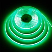 China DC12V24V 480LEDs Ra90 8mm10mm Width Green Flexible COB LED Strip Light for Lighting for sale