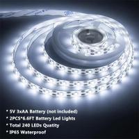 China DC 24V 5V 120LEDs 8mm 6500K White High Brightness Flexible Electroplate SMD2835 LED Strip Light for sale
