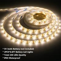 China Hotel 5v 120leds 8mm 3000K Warm White Led Strip Light with and Luminous Flux/m 2640 lm for sale