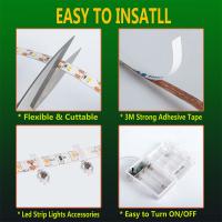 China Hotel 5v 120leds 8mm 3000K Warm White Led Strip Light with and Luminous Flux/m 2640 lm for sale