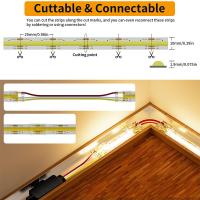China 50000 Hours Working Lifetime CCT DC12V24V 8mm 10mm 576Leds 3000K-6500K Flexible COB Led Strip Light for sale