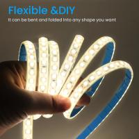 China COB Lighting Strip 110v220v 8mm 120leds 4000K IP67 Waterproof Die-Cutting Board SMD2835 Led Strip Light for sale