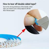 China 5V 8mm 120LEDs Blue LED Strip Light Electroplate SMD2835 Ideal for Indoor and Outdoor for sale
