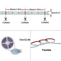 China 110V220V 8mm 120leds 3000K4000K6500K Warm White Natural White Electroplate SMD2835 Led Strip Light for sale