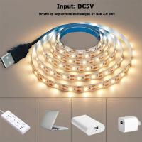 China 3- 120° Beam Angle 5v 120leds 8mm 4000K Natural One light one cut SMD2835 Led Strip Light for sale