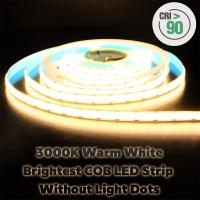 China 2- DC12V24V 8mm 320Leds 3000K Warm COB Led Strip Light for Cabinet bedroom kitchen lighting decoration for sale