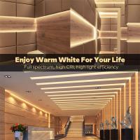 China 2- DC12V24V 8mm 320Leds 3000K Warm COB Led Strip Light for Cabinet bedroom kitchen lighting decoration for sale