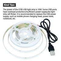 China 320leds 8mm Blue flexible COB Led Strip Light for Indoor and Outdoor decoration -20 60C for sale