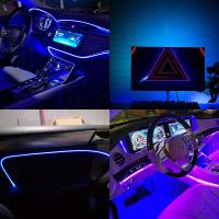 China 320leds 8mm Blue flexible COB Led Strip Light for Indoor and Outdoor decoration -20 60C for sale