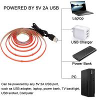 China 12V Dimmable Red COB LED Strip Light for Indoor and Outdoor Decoration 8mm 320 LEDs for sale