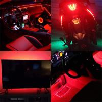 China 12V Dimmable Red COB LED Strip Light for Indoor and Outdoor Decoration 8mm 320 LEDs for sale