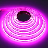 China 12v24v Wifi Control Mode 8mm 320leds Purple High Brightness COB Led Strip Light 0.06kg for sale