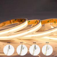 China CCT COB Led Strip Light DC12V24V 8mm10mm width 608leds 3000K 6500K for Indoor Decoration for sale