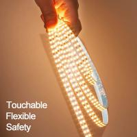 China 110v220v 10mm 240leds 3000K4000K6500K Flexible Die-Cutting Board SMD2835 Led Strip Light for sale