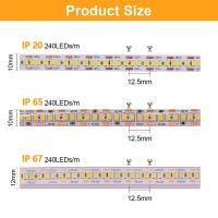 China Waterproof LED Strip 12V 24V White Warm White 2835 120LEDs/m for Outdoor Garden Decor for sale
