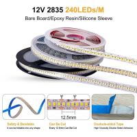 China Waterproof LED Strip 12V 24V White Warm White 2835 120LEDs/m for Outdoor Garden Decor for sale