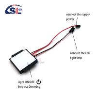 China 1-5mm Mercury Mirror DC 12V 3A/5A Bathroom Led lighting Single/Three color On/Off Dimmer Touch Sensor Switch for sale