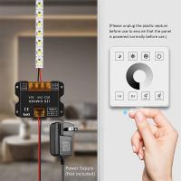 China Wireless RF Touch Panel LED Light Controller for Monochrome Two-Color and RGB Lights for sale