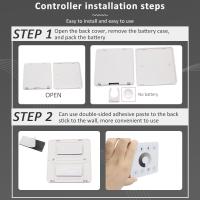 China Wireless RF Touch Panel LED Light Controller for Monochrome Two-Color and RGB Lights for sale