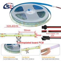 China High Brightness DC12V24V Ice-Blue COB Led Strip Light for Hotel and Indoor Decoration for sale