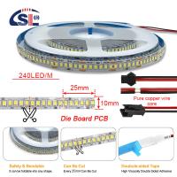 China Electroplate LED Strip Light SMD 2835 240leds/m 10MM 3000K 4500K 6000K 10000K 15W 20W DC12V/24V for sale