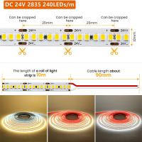 China 120 Leds Double Row LED Strip for Hotel Bathroom Mirror 12V 5MM 2835 Mirror Warm White for sale