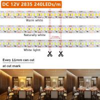 China 120 Leds Double Row LED Strip for Hotel Bathroom Mirror 12V 5MM 2835 Mirror Warm White for sale